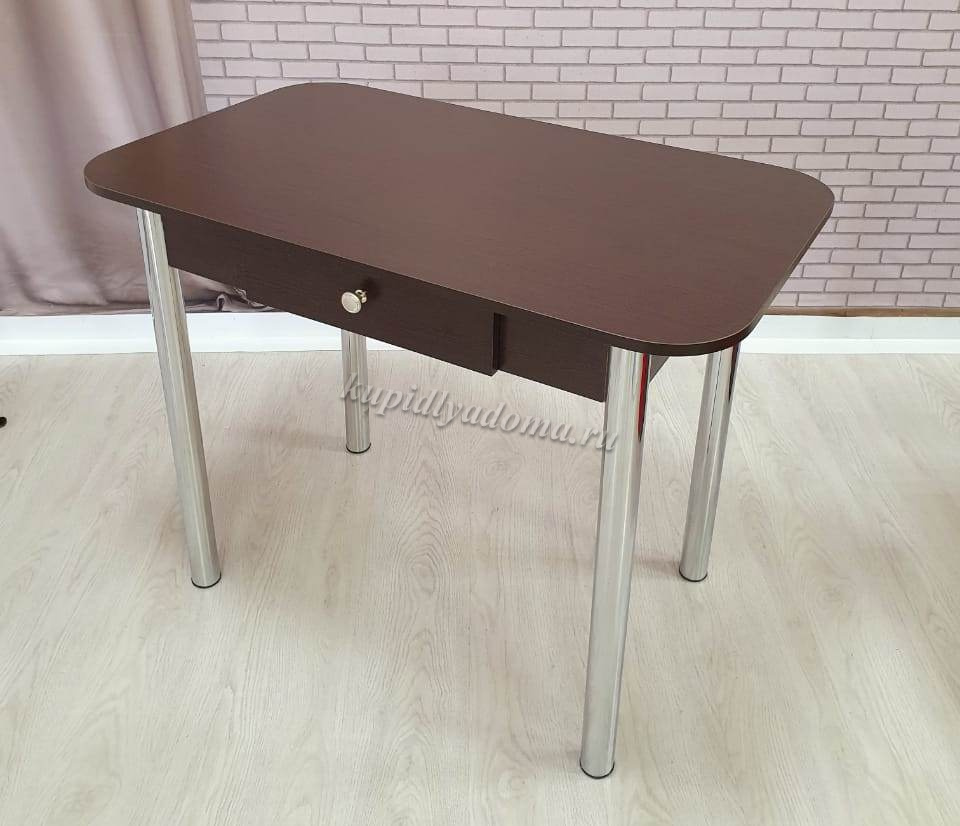 Стол обеденный с ящиком прямоугольный (Венге) купить в Хабаровске по ...